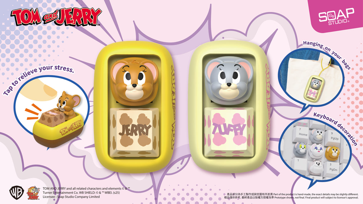 CA817 Tom and Jerry Keycaps (8pcs/set) – Soap Studio