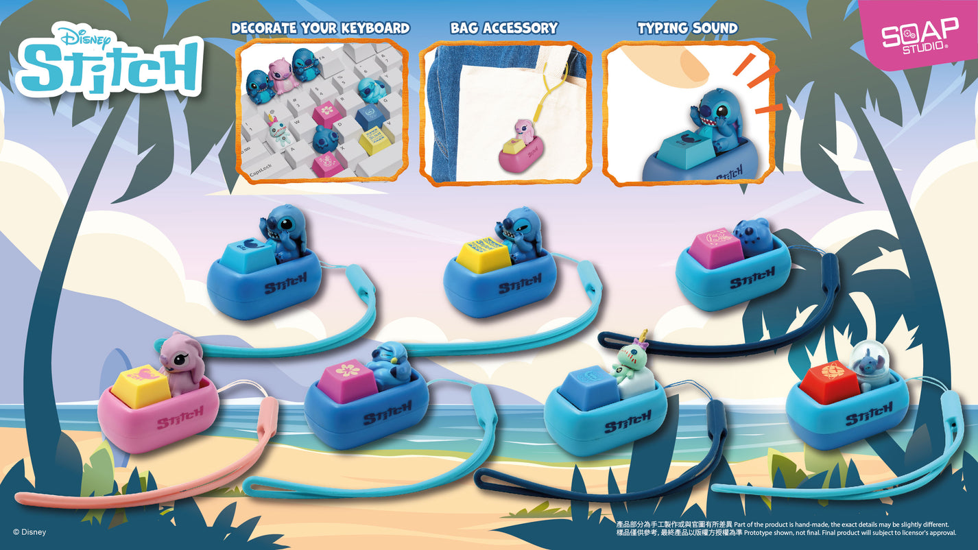 DY819 Disney Stitch Keycaps – Soap Studio